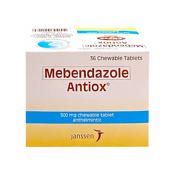 ANTIOX Choco Mebendazole 500mg - 1 Chewable Tablet price in the ...